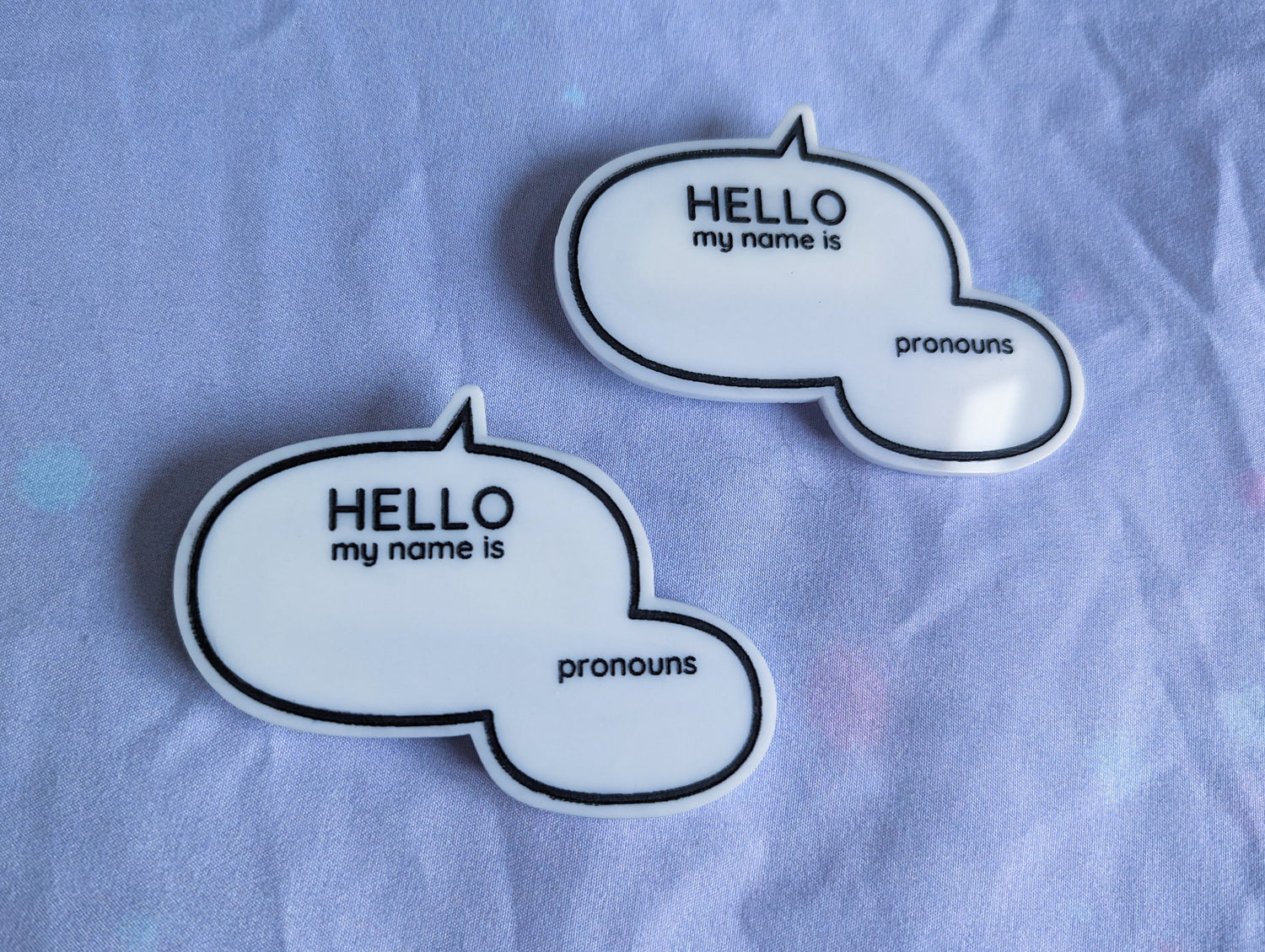 Speech bubble name tag – shipyarn