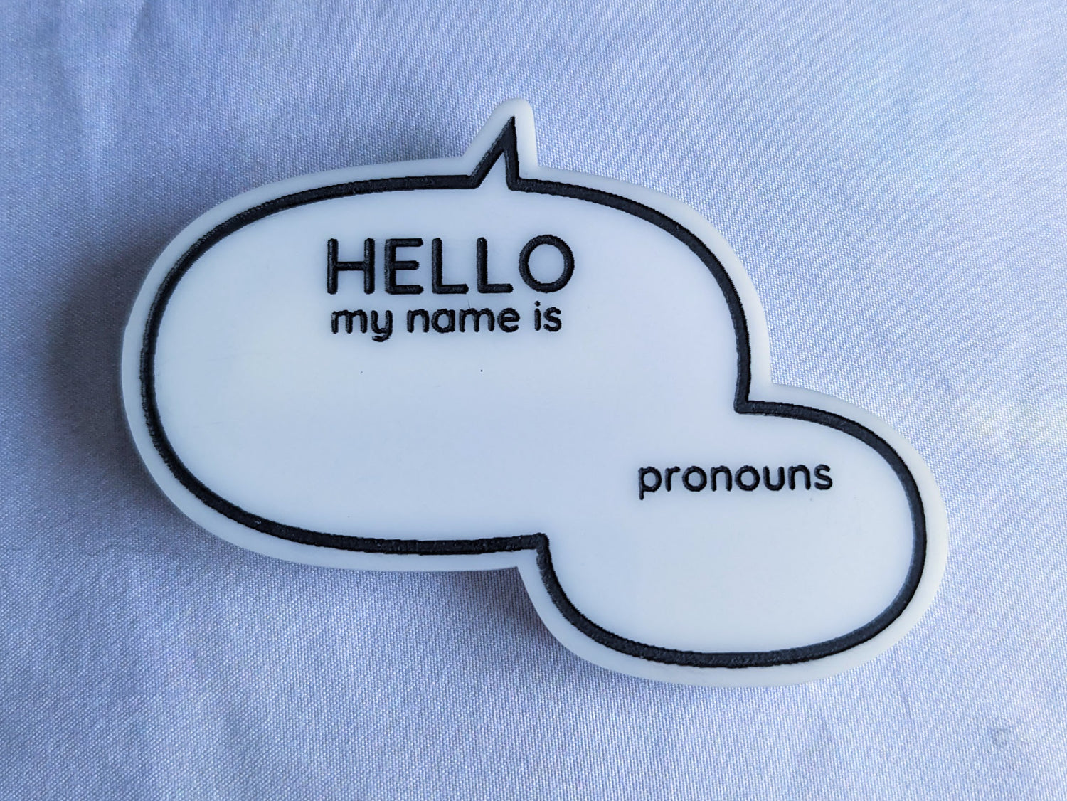 Speech bubble name tag – shipyarn